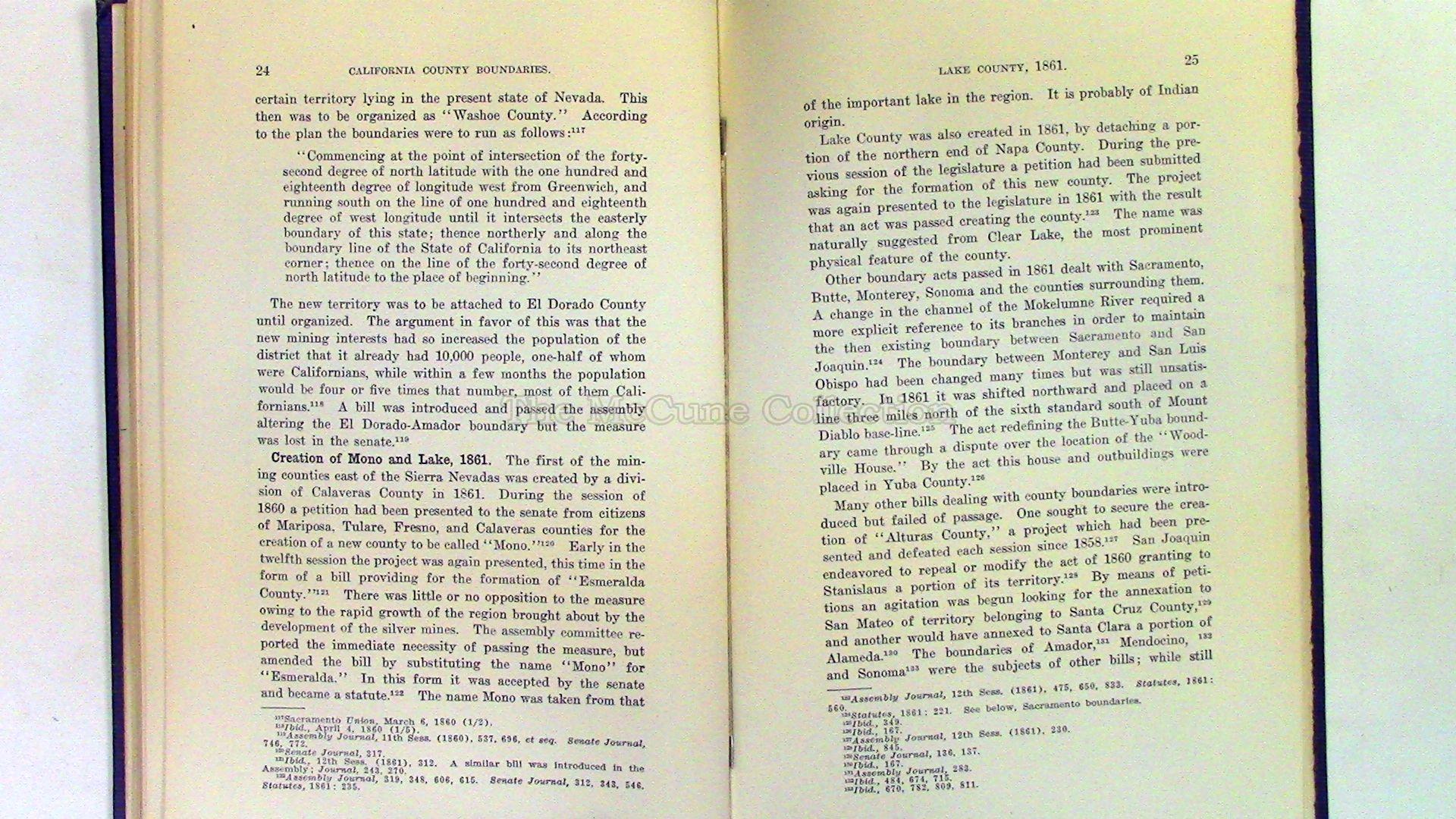 The Genesis of California Counties • The McCune Collection